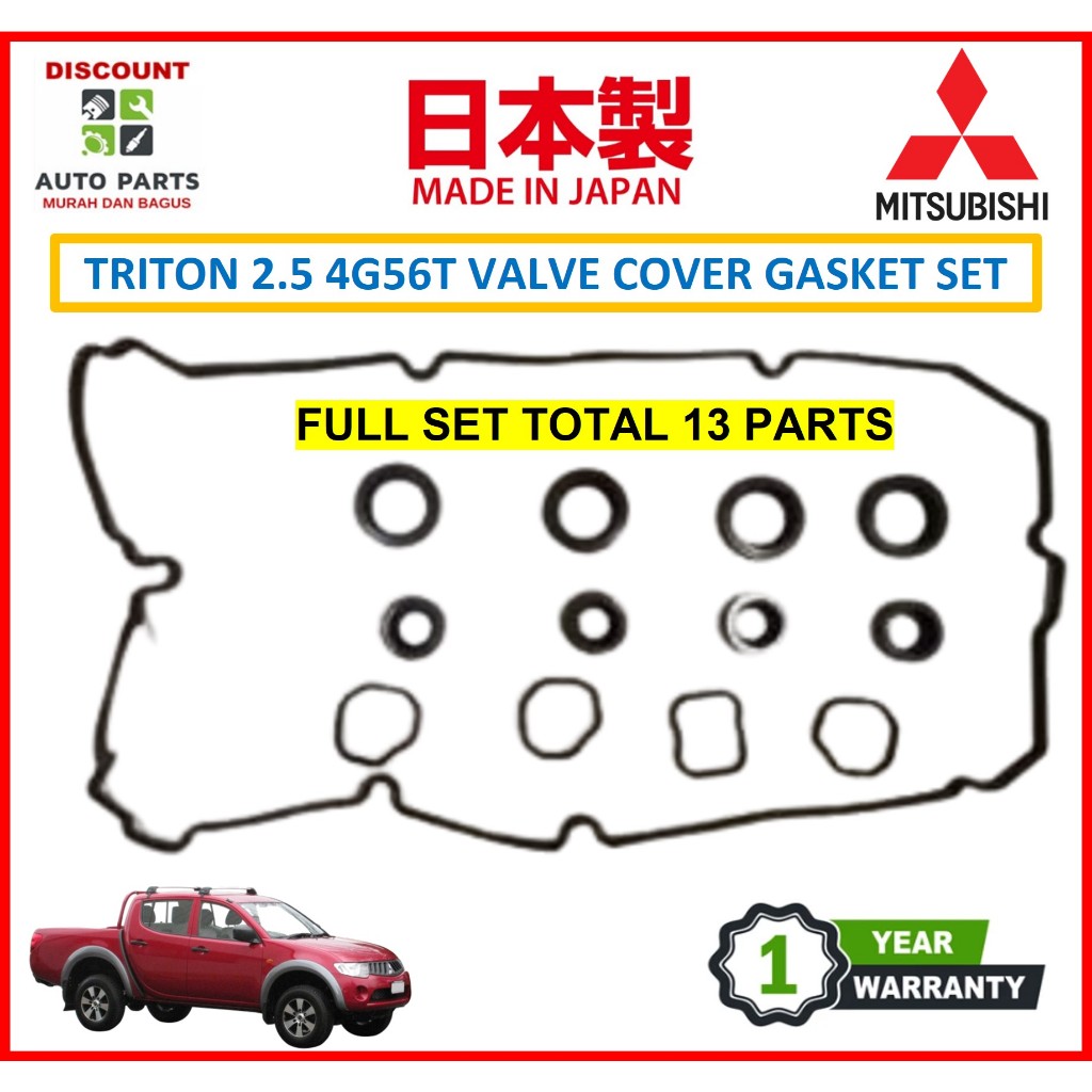 MITSUBISHI TRITON 2.5 KB4T KH4W 4G56T PAJERO SPORT VALVE COVER GASKET ...
