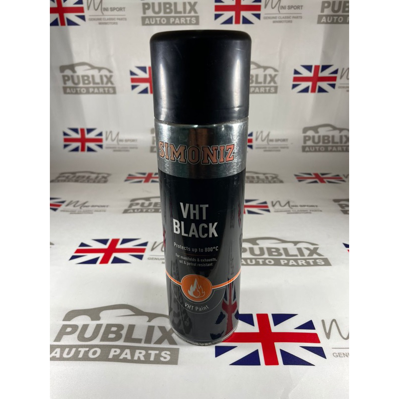Simoniz VHT (Very High Temperature) Spray Paint 500ml Black Matt & Red ...