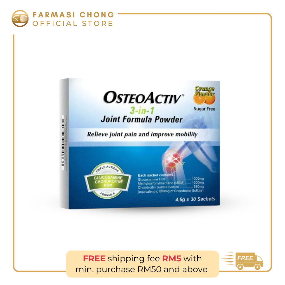 Osteoactiv 3 In 1 Powder Joint Formula Powder (4.5g x 30 Sachets) for ...