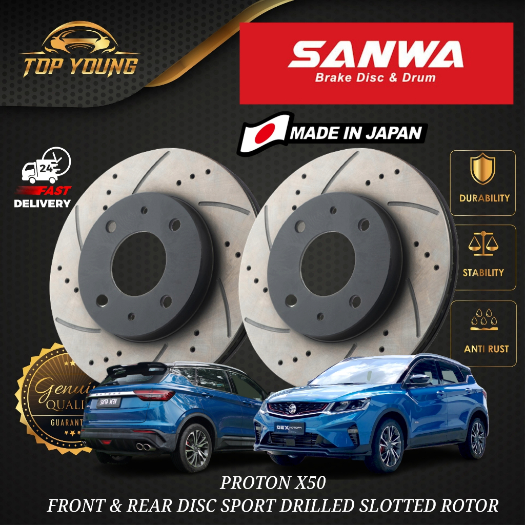 PROTON X50 ( X 50 ) FRONT & REAR ( DEPAN & BELAKANG ) DISC BRAKE ROTOR ...