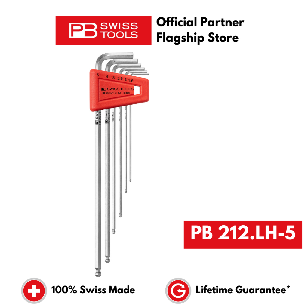 6pcs Set PB Swiss Tools Long Hexagon Allen Key L-wrenches with Ball Point PB 212.LH-5 | Shopee ...
