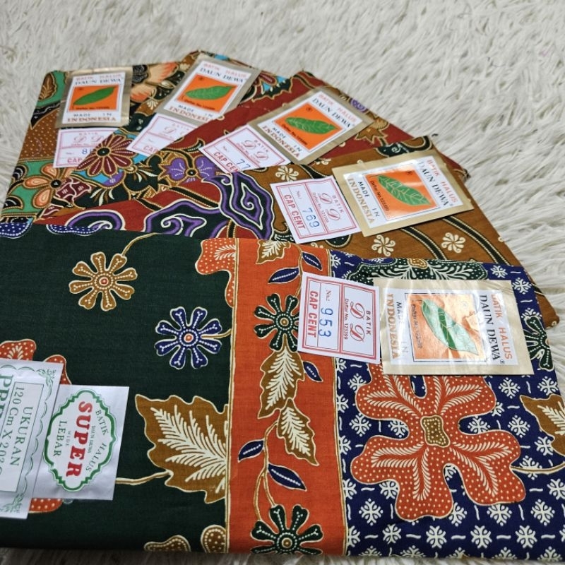 KAIN BATIK HALUS DAUN DEWA ASLI MADE IN INDONESIA | Shopee Malaysia