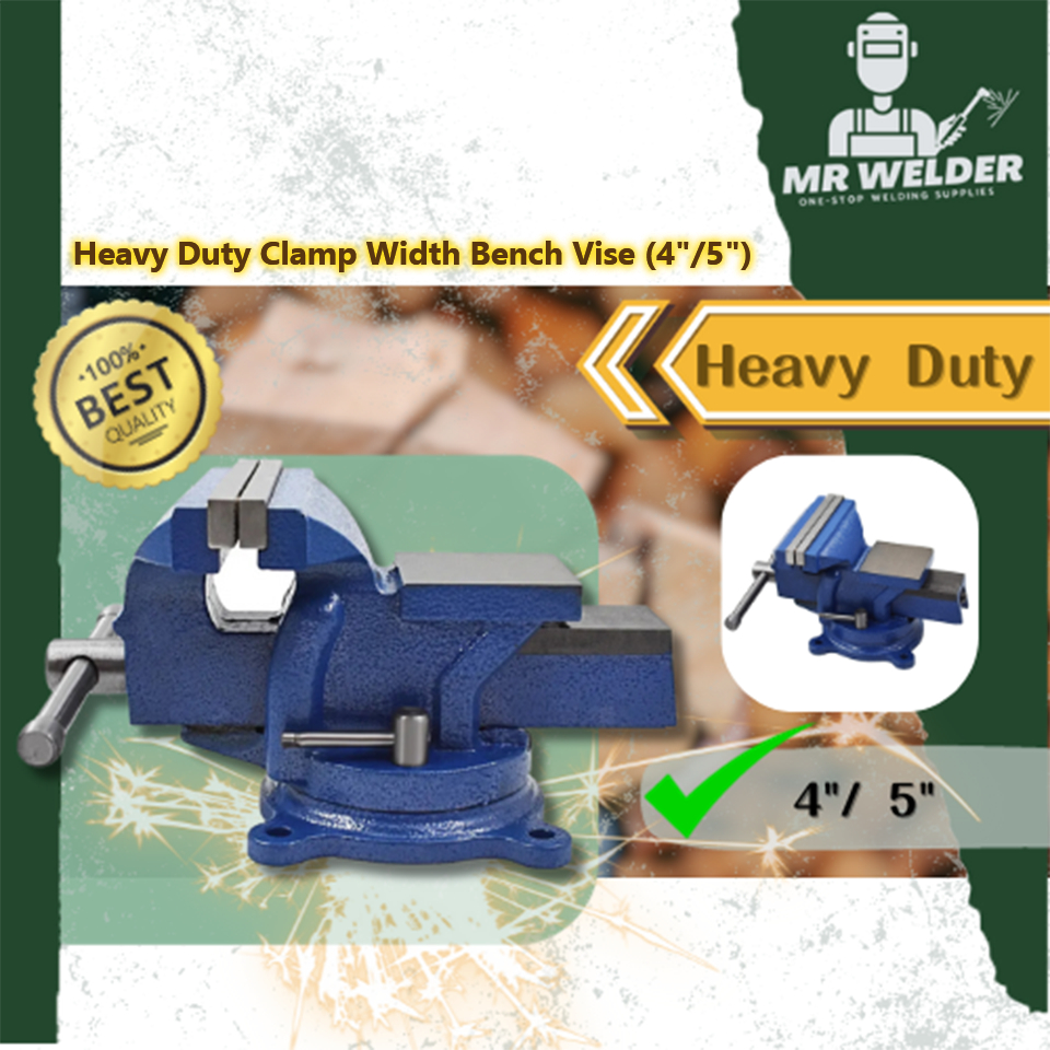 4 Inch / 5 inch Heavy Duty Bench Vise | Bench Vice Heavy Duty Clamp Width Bench Vise | Heavy ...