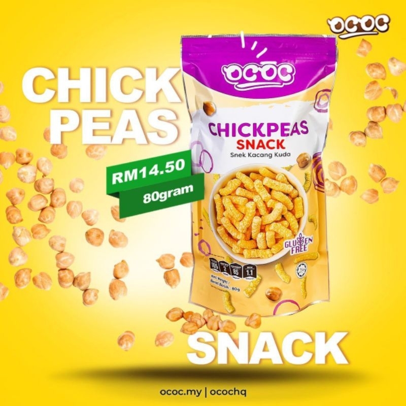 OCOC Chickpeas Snack / Snek Kacang Kuda Dr Rizal | Shopee Malaysia
