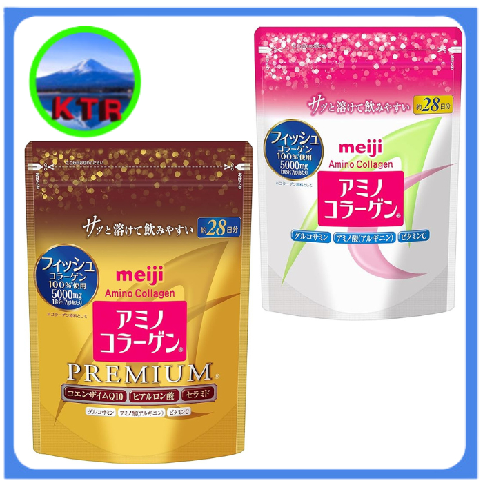 【Direct from Japan】Meiji Amino Collagen Powder Refill Pack 214g 28 days 明治 胶原蛋白粉末 Meiji Amino ...