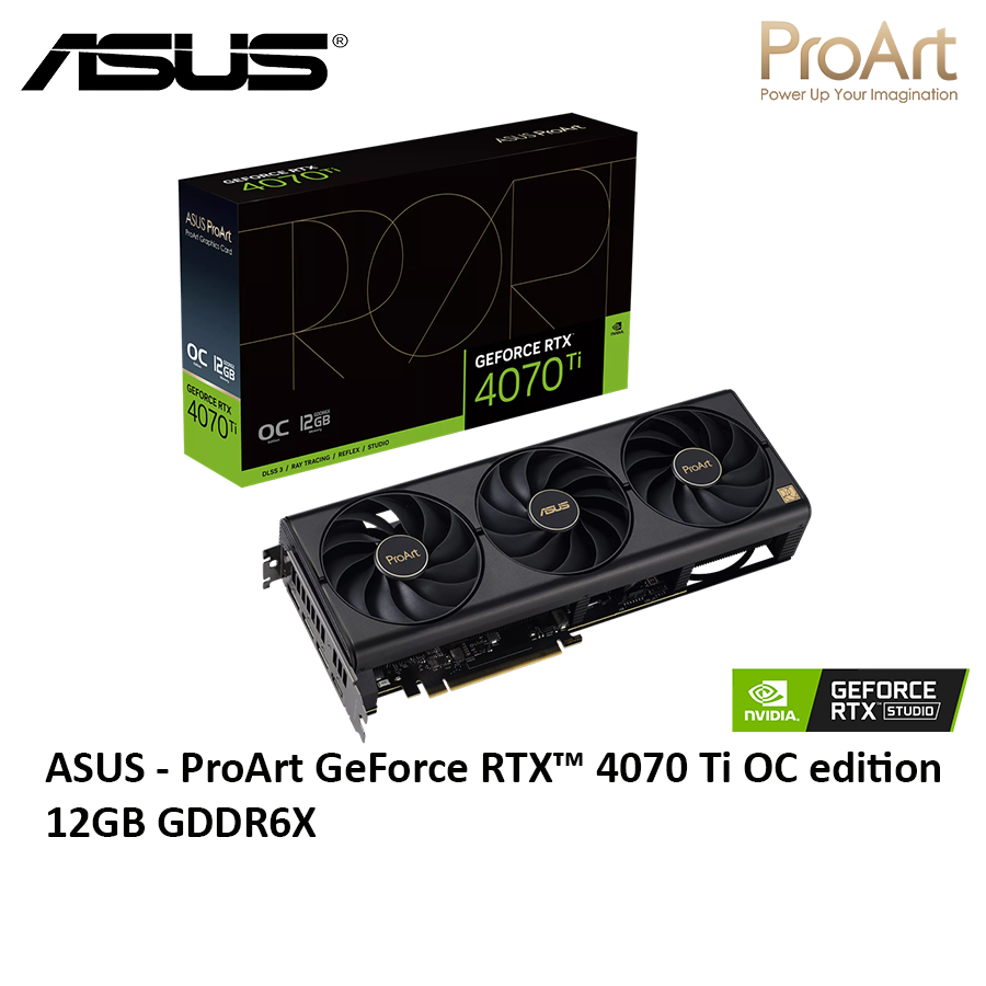 ASUS PROART GEFORCE RTX 4070 Ti OC EDITION 12GB GDDR6X GRAPHICS CARD ...