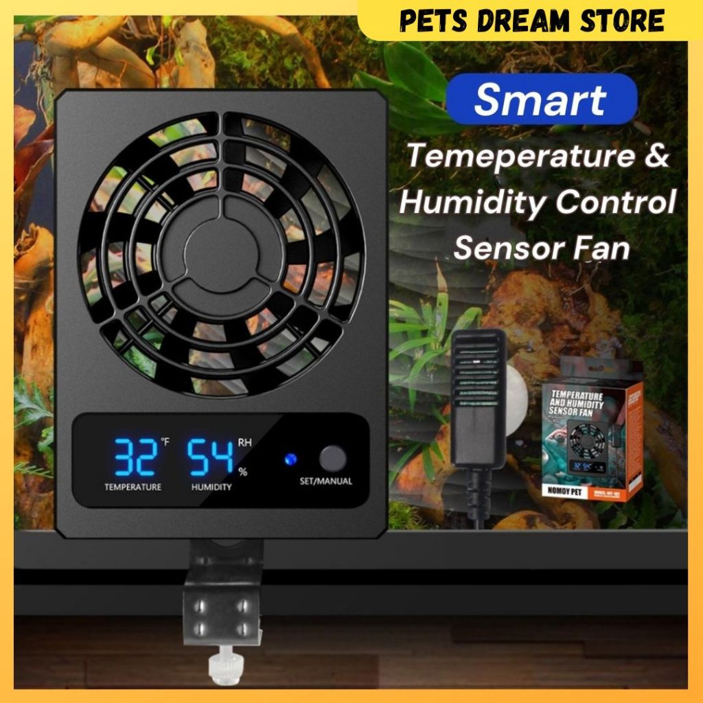 Nomoy Pet Smart sensor cooling fan temperature humidity control ...