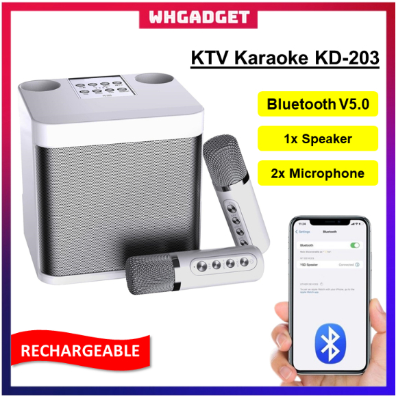 Mini Karaoke Speaker Portable Bluetooth Speaker KTV Set Home System ...
