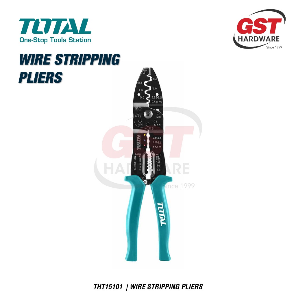 TOTAL Wire Stripping Pliers (254mm / 10") | Shopee Malaysia