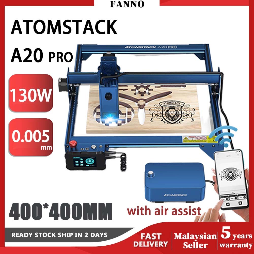 ATOMSTACK A20 Pro Laser Engraver 130W Engraving Cutting Machine with ...