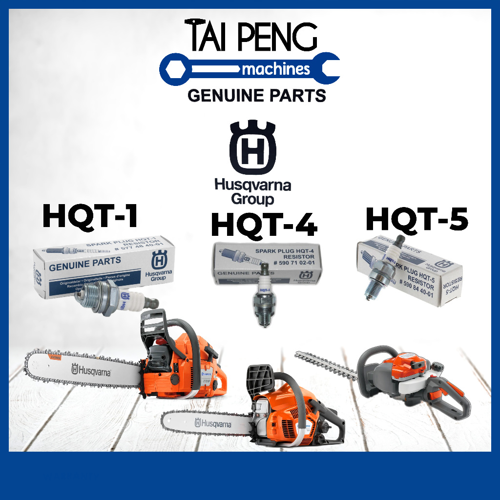 Husqvarna HQT Resistor Spark Plug spark plug mesin Rumput chainsaw ...