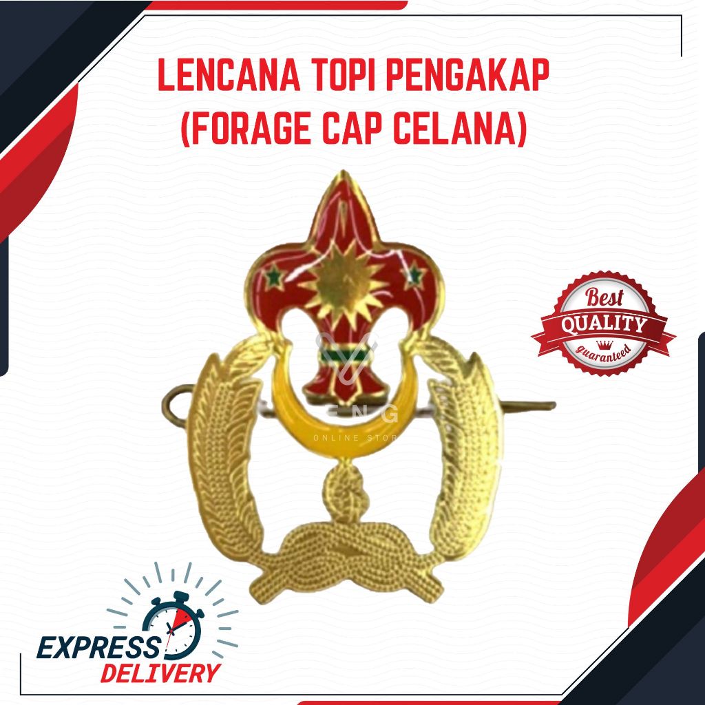 LENCANA FORAGE CAP KELANA KADET PENGAKAP LENCANA TOPI - A05 | Shopee ...