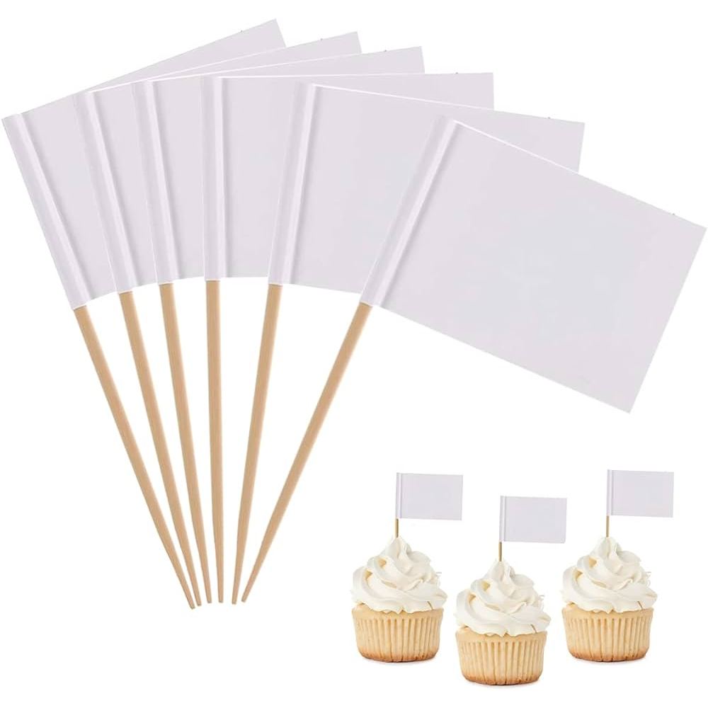 Custom 50pc&100pcs Toothpick Flags *Happy Birthday* *Eat Me* *Thank You ...