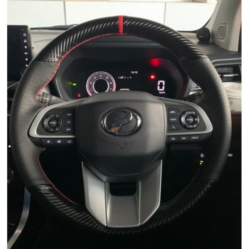 Perodua Alza 2022 New Alza Carbon Design Leather Suede Car Jahit ...