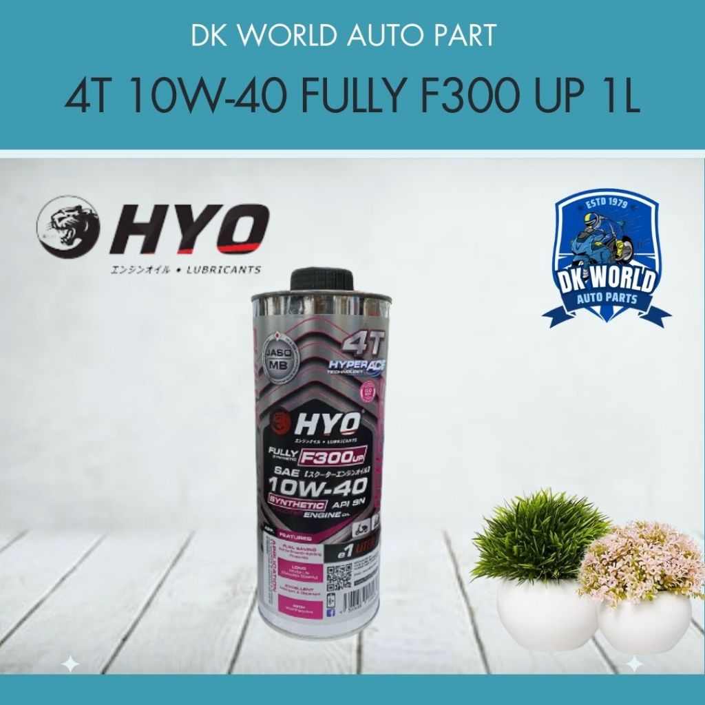 🔥READY STOCK🔥HYO Engine Oil Scooter F300 10w40 1Liter🔥Minyak Engine ...