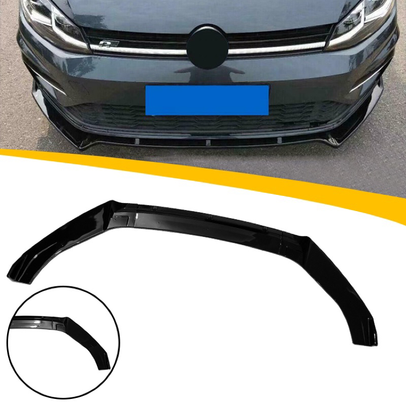 Volkswagen mk7 mk7.5 front lip gloss black v1 | Shopee Malaysia