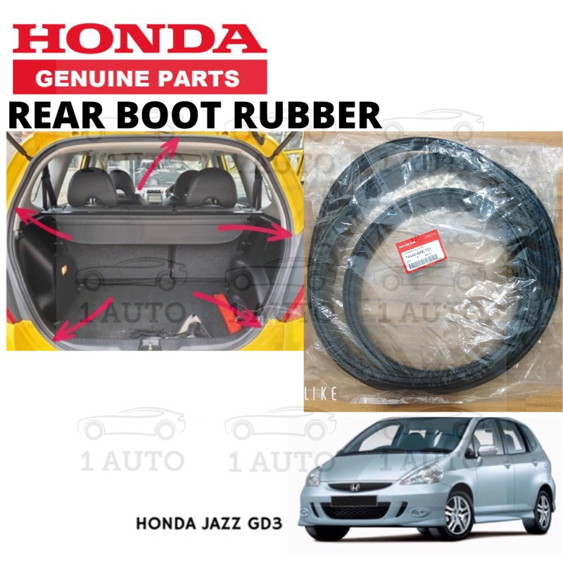 [ORIGINAL HONDA PART] HONDA JAZZ GD1 GD3 REAR BOOT RUBBER WEATHERSTRIP ...