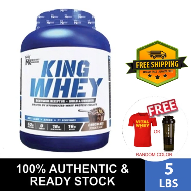 Muscle Kingdom King Whey (5lbs) | Whey Kingdom (8lbs) [FREE GIFT] - MK ...