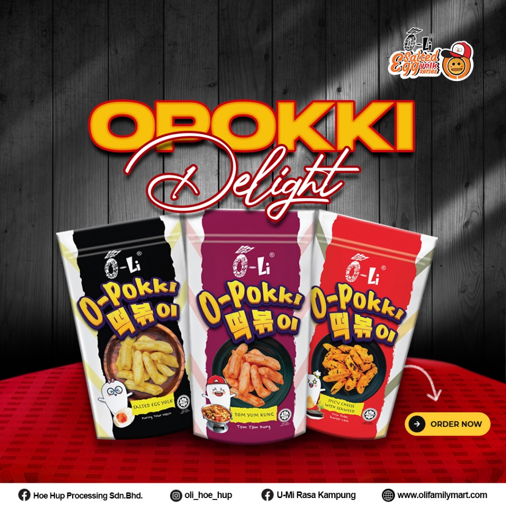 [O-Li]O-Pokki Series 60g (Spicy Cheese with Seaweed, Tom Yum Kung ...
