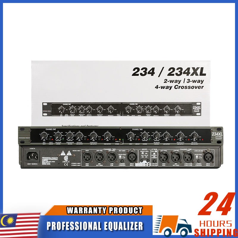 234/234XL Frequency divider stereo 2 way/3 way / 4way Crossover | Shopee Malaysia