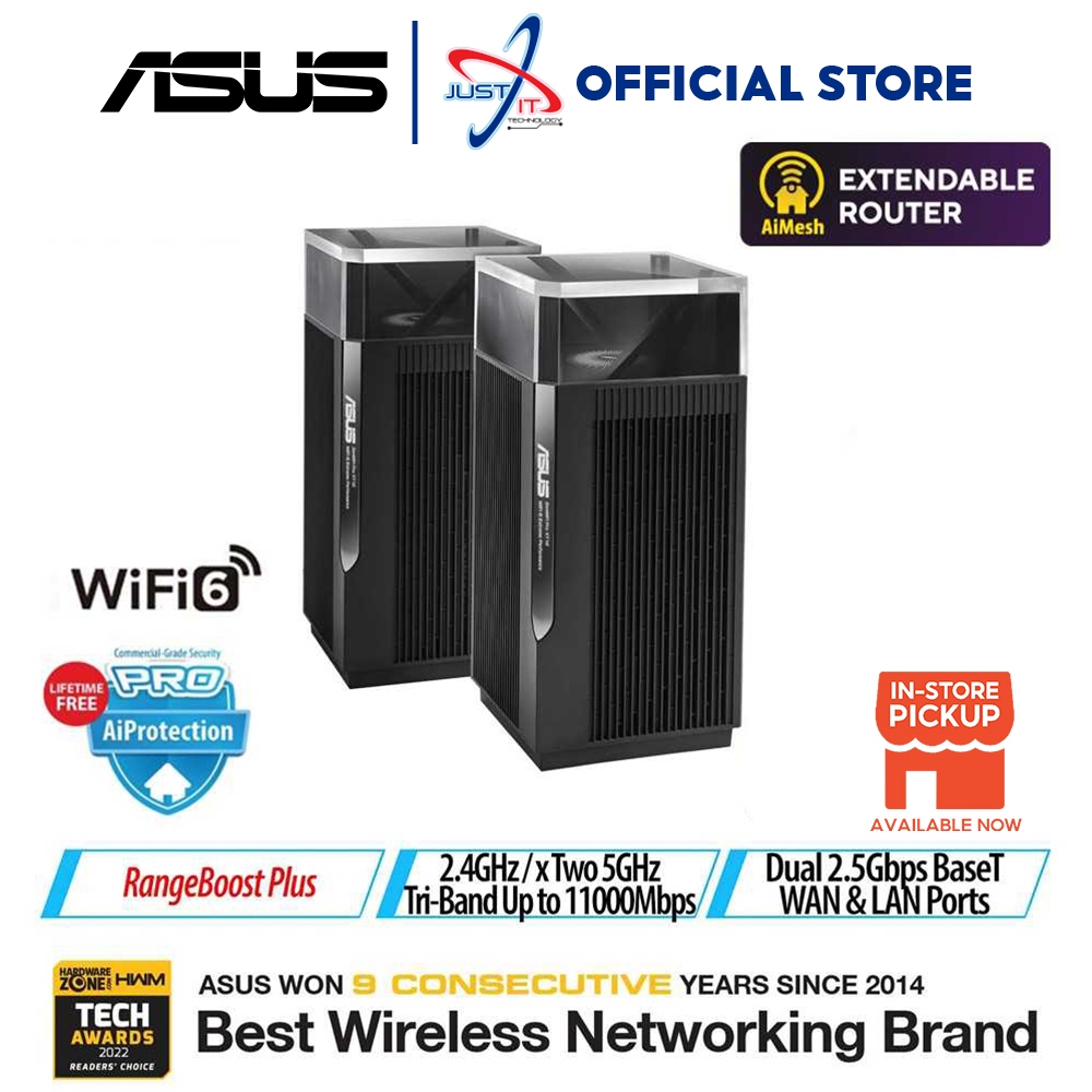 ASUS Zen Wi-Fi Pro XT12/XT12B Tri-Band Mesh Router (1 Pack/2 Pack ...
