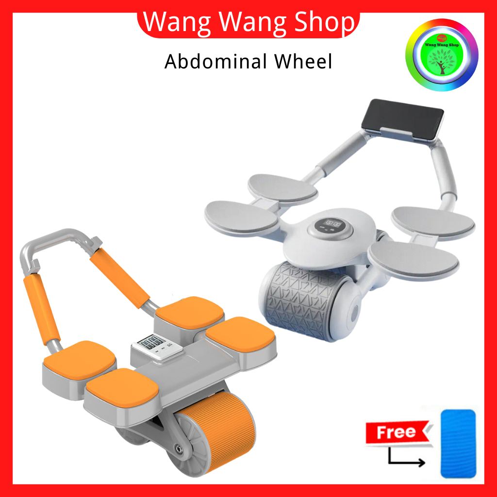 Abdominal Wheel Elbow support rebound roller (silent abdominal training ...
