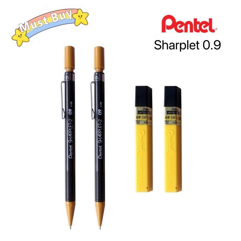 PENTEL Sharplet-2 0.9mm Mechanical Pencil A129-E / 0.9mm 2B Pencil ...