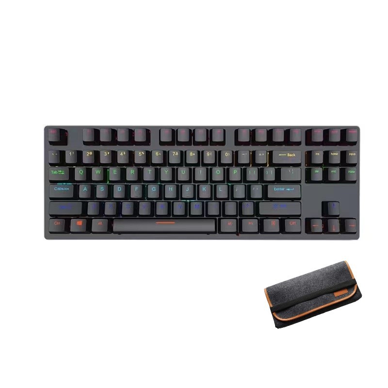 Leaven K550 Real Mechanical Keyboard TKL 80% Gaming Keyboard 87 Keys ...