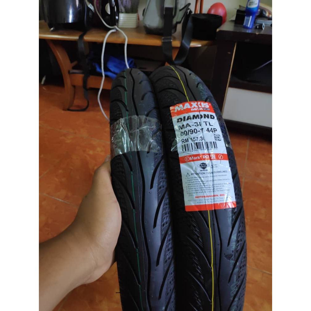 Tayar Tyre MAXXIS DIAMOND MA-3DN 70/90-17 & 80/90-17 TUBELESS (2pcs ...