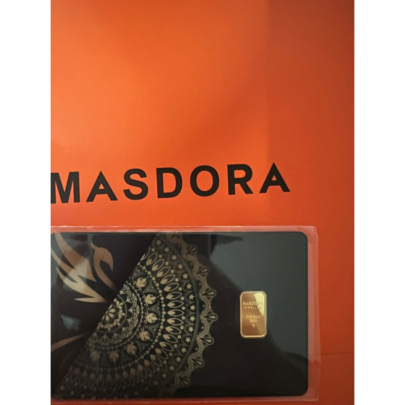 MASDORA SIGNATURE WAFER 1G GOLD BAR 24K EMAS 999.9 (1GRAM) | Shopee ...
