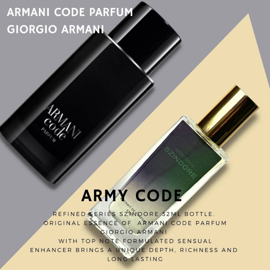 Original Szindore ARMY CODE extrait de parfum 32/35ml | Shopee Malaysia