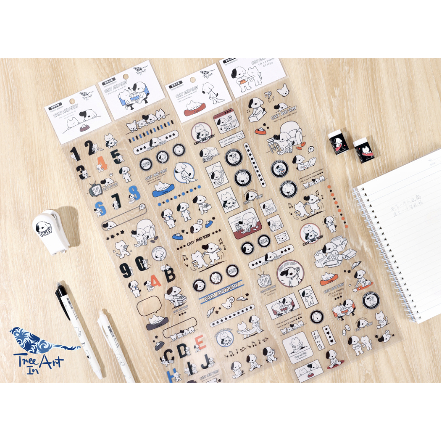 Cute Cartoon Toby and Friends Long Strip Stickers Tape 可爱卡通Toby ...