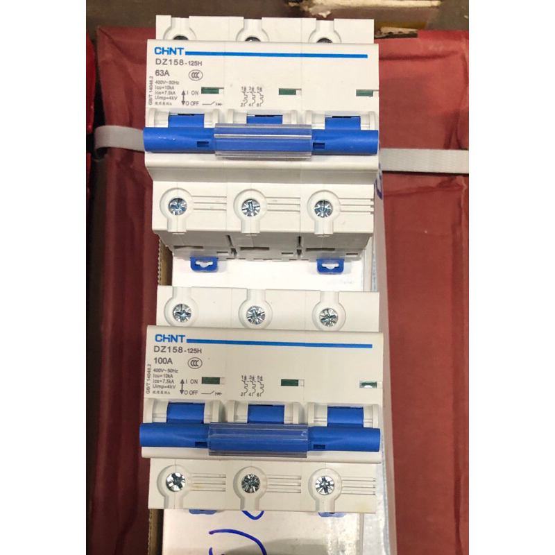CHINT DZ158-125H 63A/100A/3Pole MCCB Isolator/MCB Isolator | Shopee ...