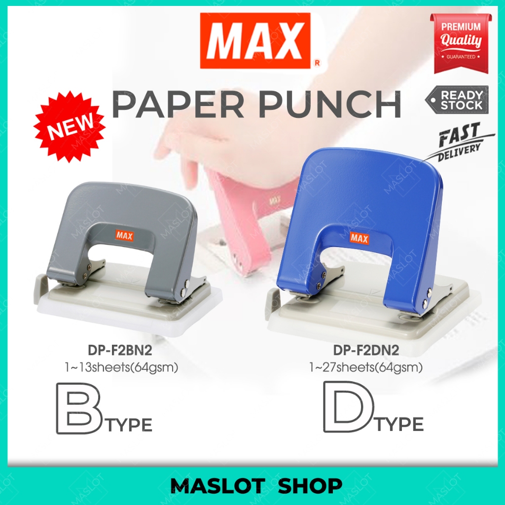 MAX DP-F2BN2 DP-F2DN2 Two 2 HOLE PUNCH PAPER PUNCH New | Shopee Malaysia