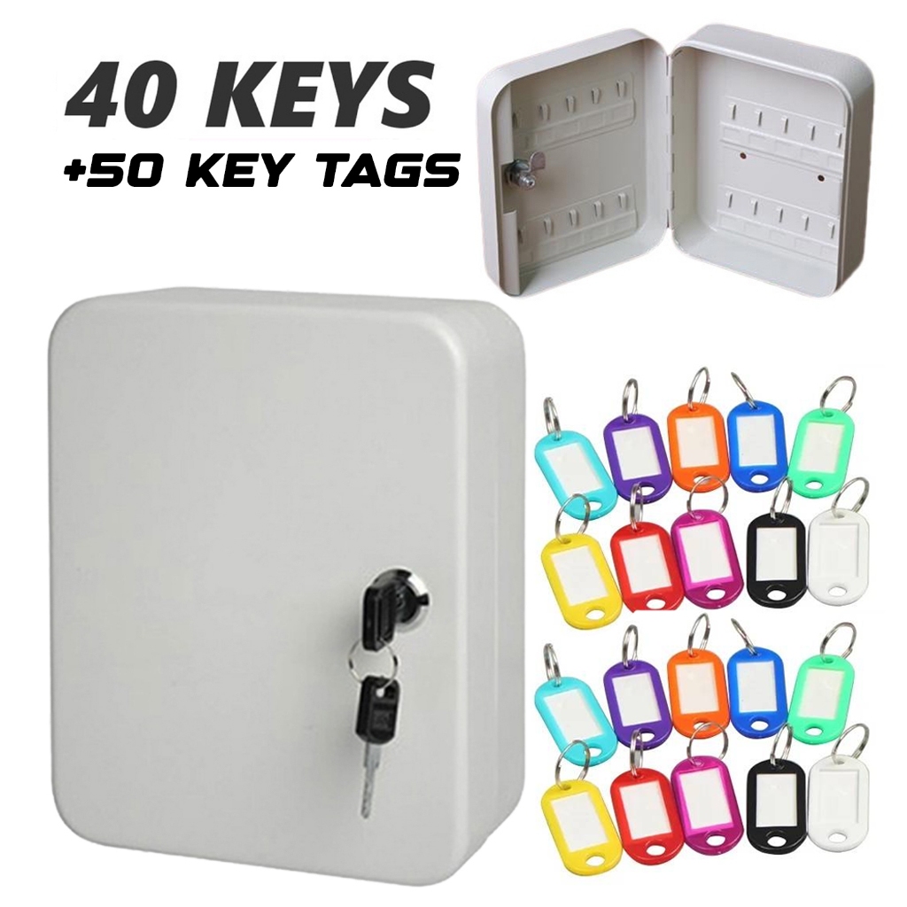 Key Holder Box Metal Key Box Wall Home Key Storage Box Kotak Kunci ...
