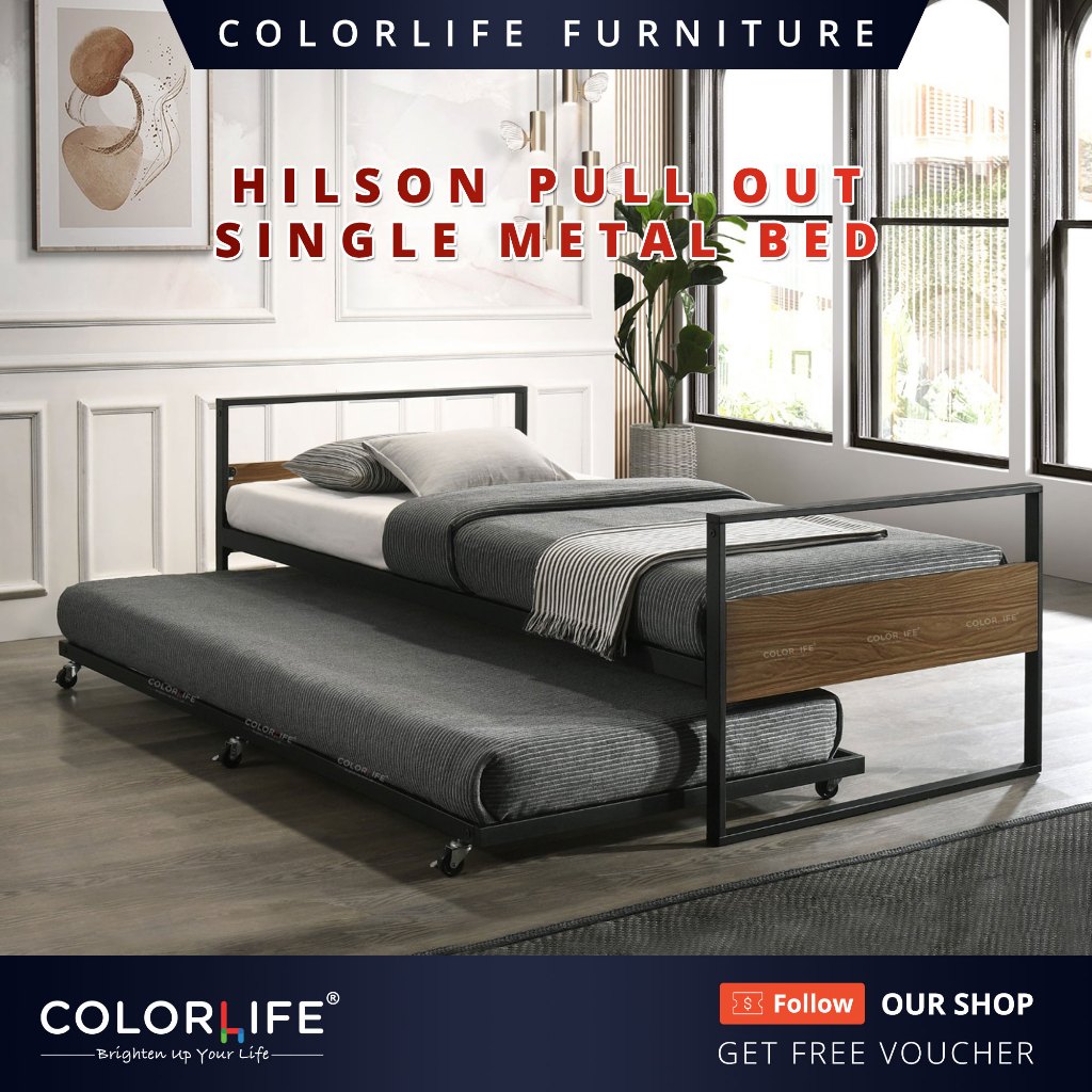 Colorlife Hilson Pull-Out Bed / Single Bed / Strong Base / Hot selling ...