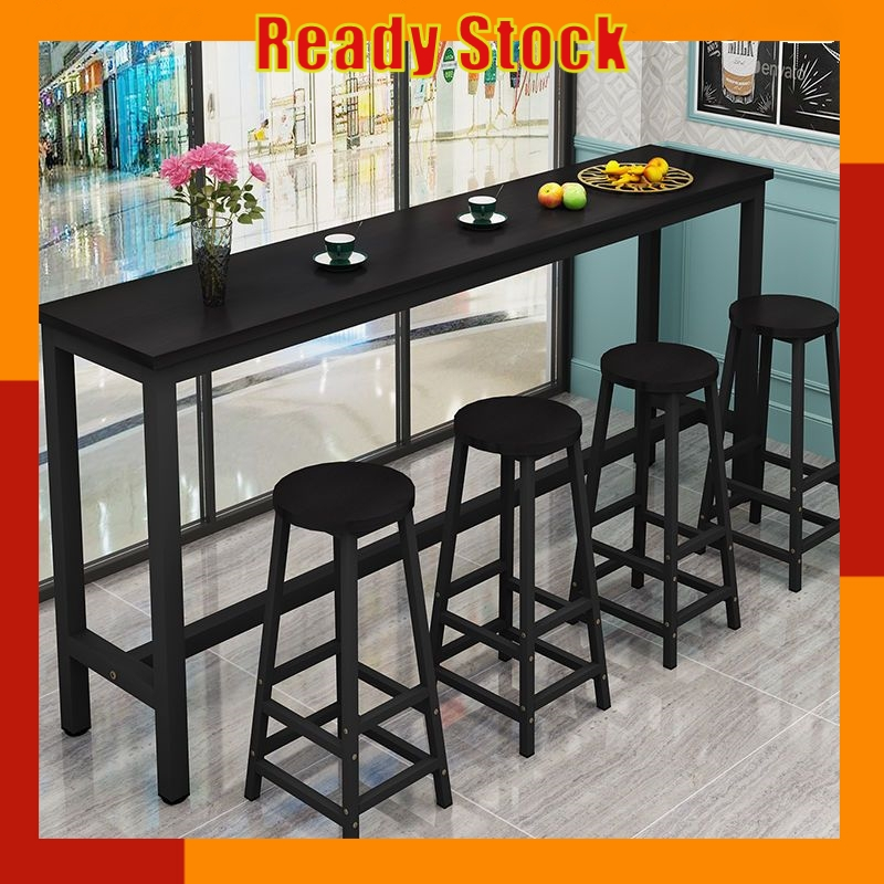Coffee Table Dining Table Bar Table Set (1 TABLE + 2 BAR STOOLS ...