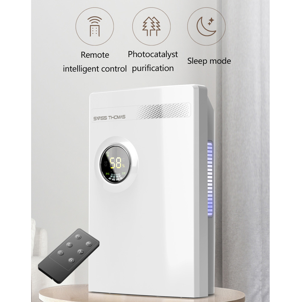 Swiss Thomas Digital Dehumidifier with Remote Control Absorption Air ...