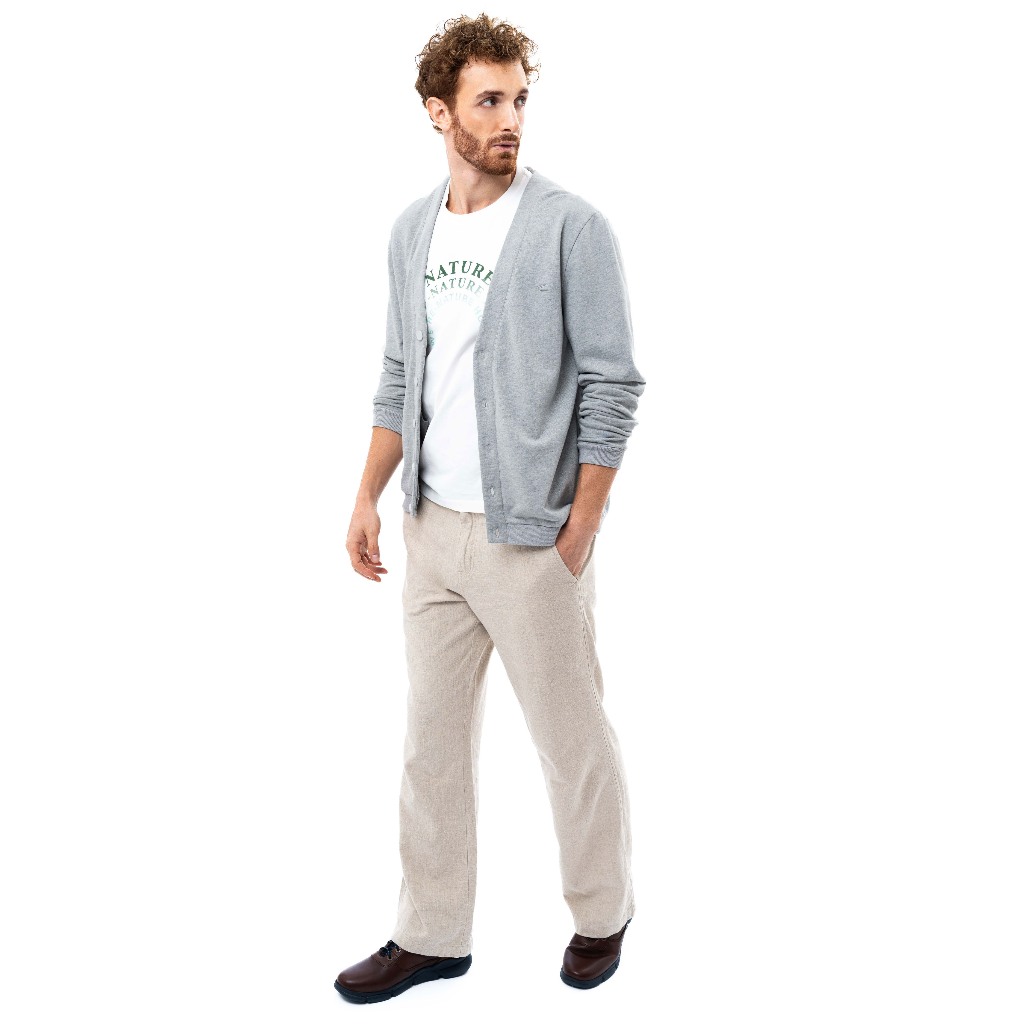 camel active Men Long Sleeve Cardigan in Regular Fit with V-Neck in ...