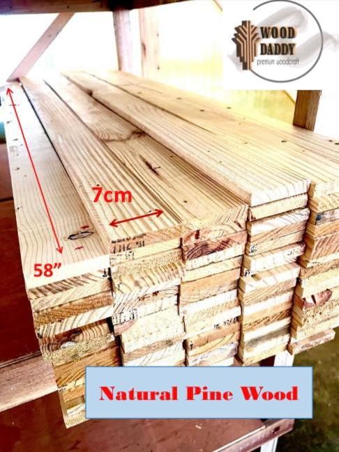 Recycle pine wood 4 kaki / siap ketam / DIY / recon kayu pine / kayu ...