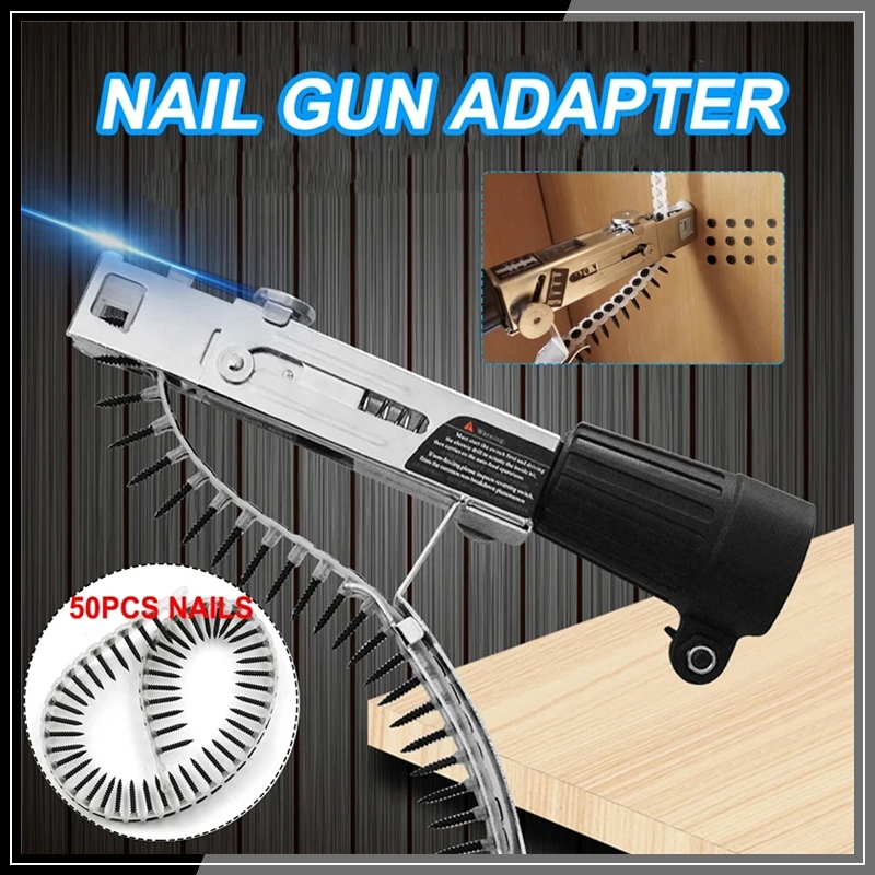 Automatic Screw Spike Chain Nail Gun Adapter Screw Gun for Electric ...