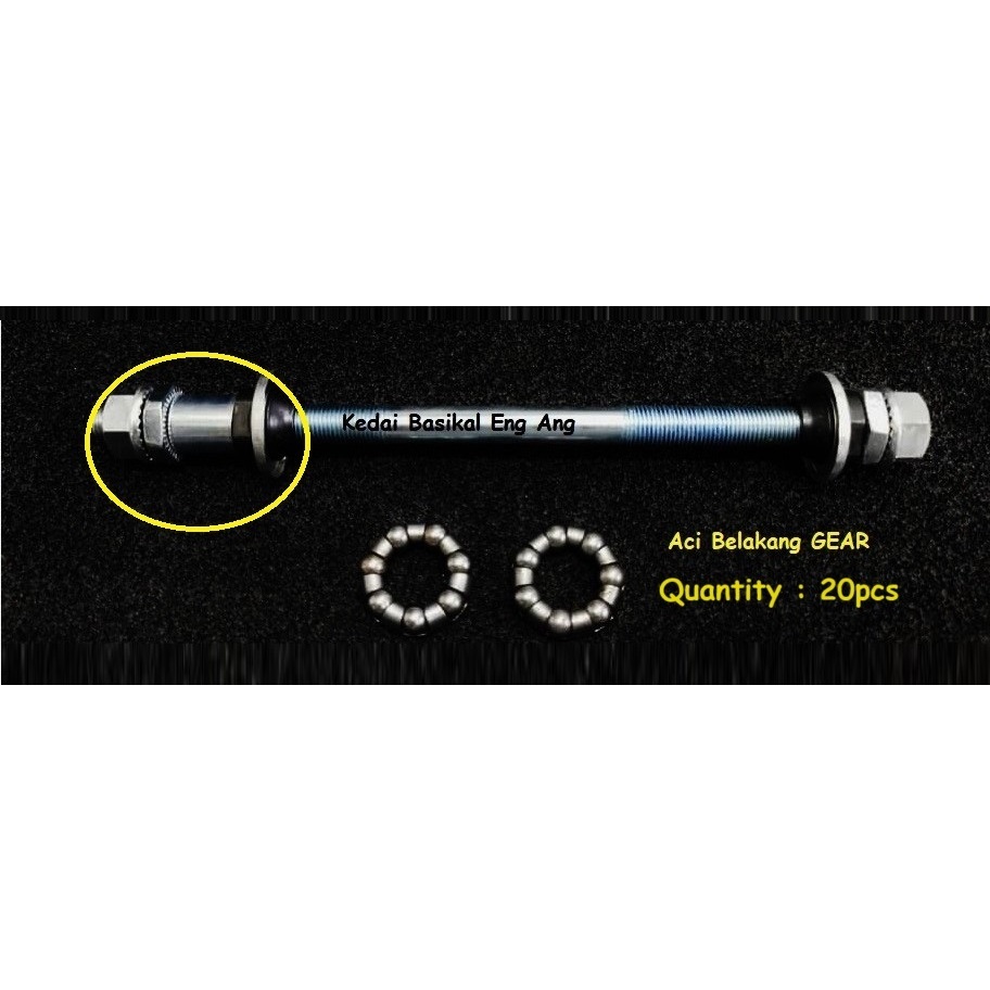 20 PCS , Aci basikal , bearing basikal , batang shaft basikal untuk ...