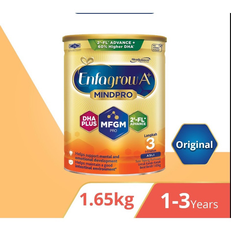 Enfagrow A+ Step 3 original Susu Milk Formula Powder 1.65kg (EXP 2/2025 ...