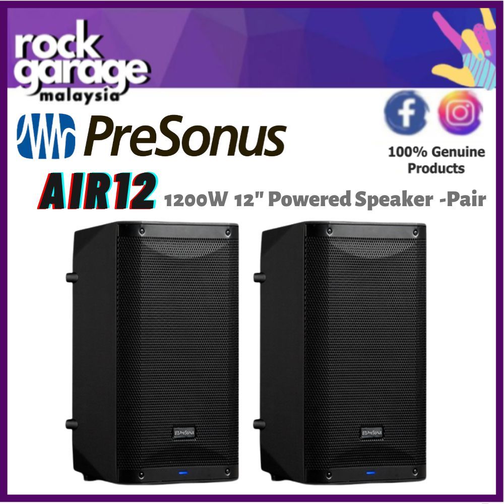 PreSonus AIR12 1200W 12 Inch Powered Speaker - Each/Pair ( AIR-12 / AIR ...
