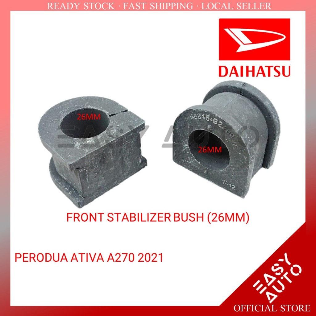 1SET 2 PIECES !! PERODUA ATIVA - 48815-BZ260 FRONT STABILIZER BUSH ...