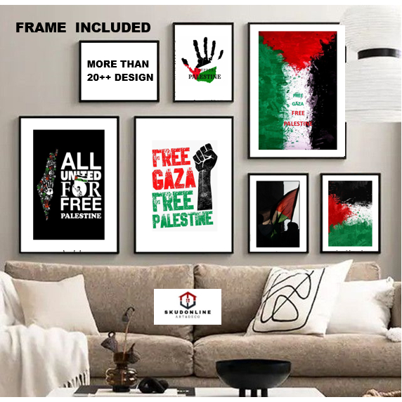 Palestine Hanging Wall Frame Minimalist Modern Design | Shopee Malaysia