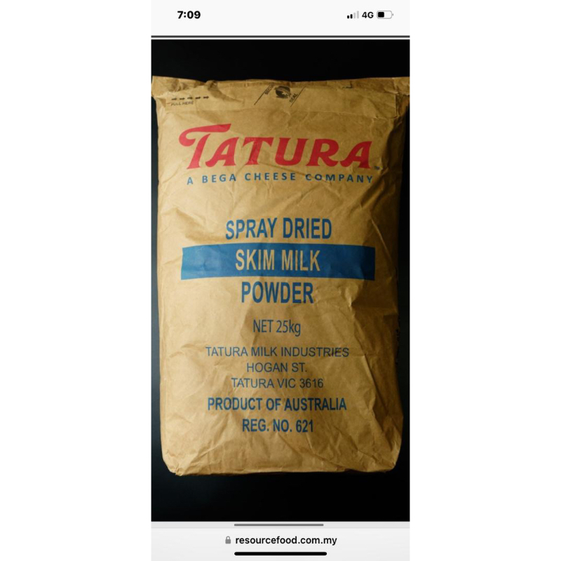 Australia Skim milk powder Tatura Bega 25 kg HALAL Authority Australia ...