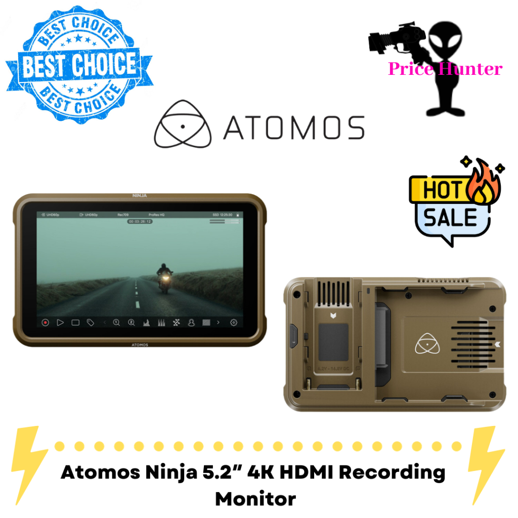 Atomos Ninja 5.2" 4K HDMI Recording Monitor | Shopee Malaysia
