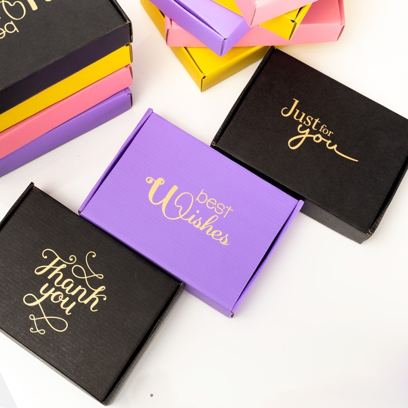 Colourful Wishes Box | Square Kraft Paper Box for Birthday Wedding ...