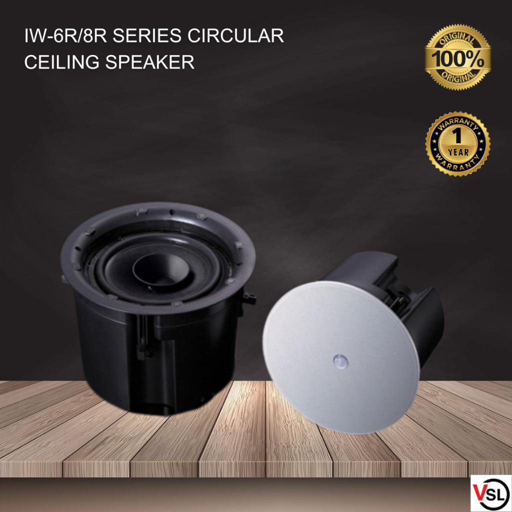 AUDIMAXIM IW-6R/8R SERIES CIRCULAR CEILING SPEAKER | Shopee Malaysia